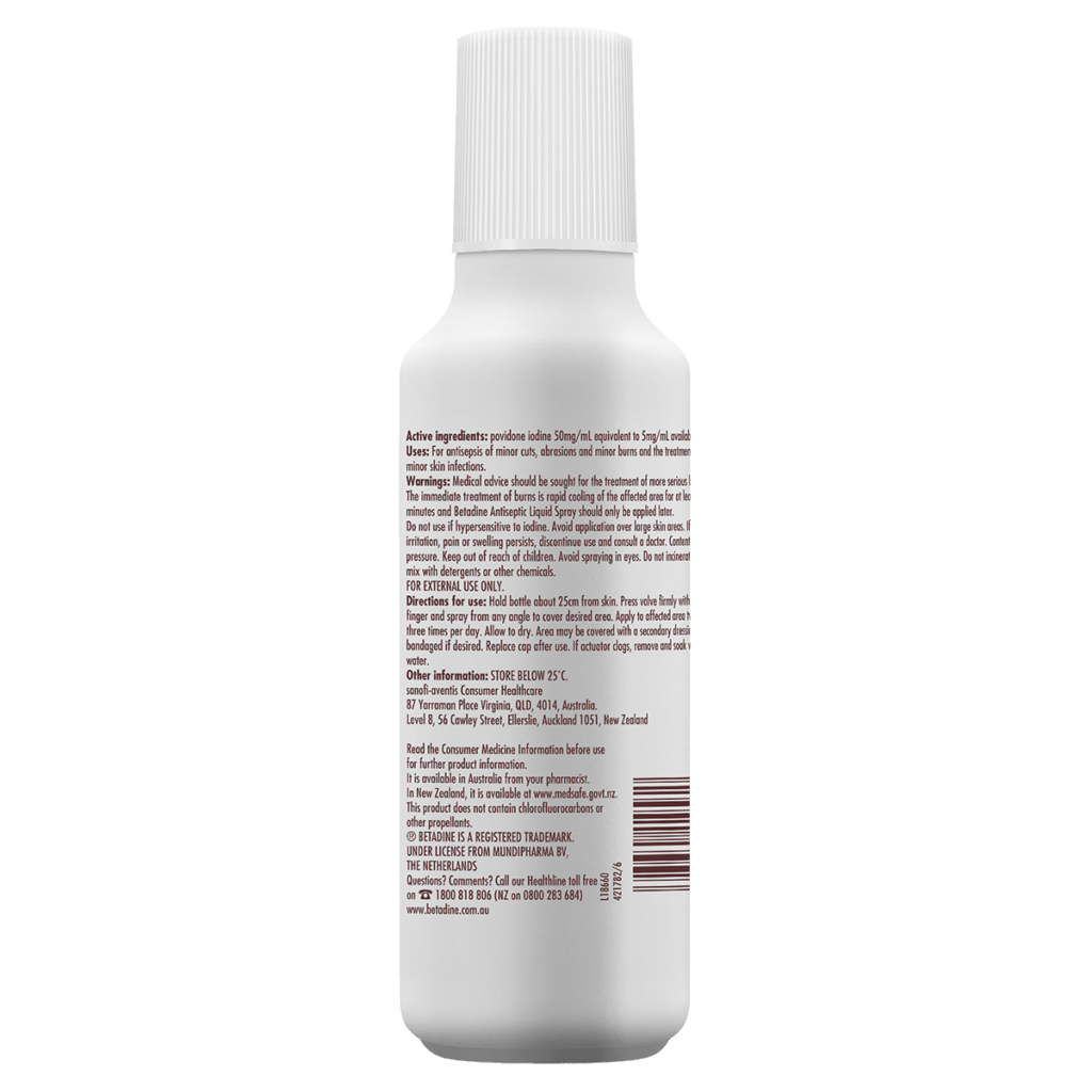 Betadine Antiseptic Spray | For Cuts & Minor Skin Infections